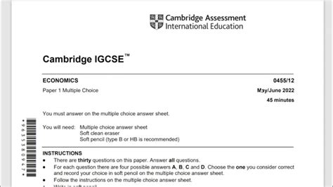 Whole Paper 1 Solved In 26 Minutes IGCSE Economics Solved Past Papers