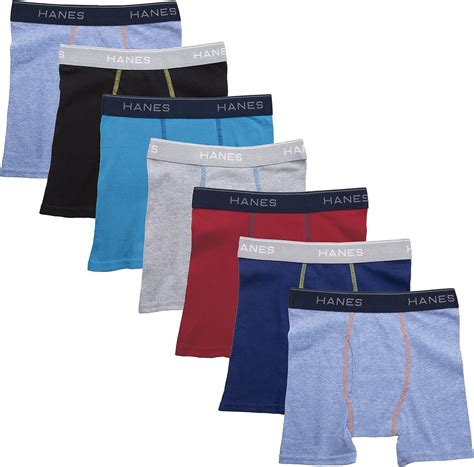 Amazon Hanes Calzoncillos tipo bóxer cómodos con cintura flexible