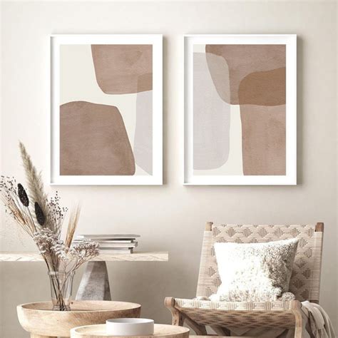 Quadros Decorativos Abstratos Marrom Moderno Elo7