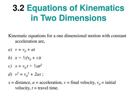 chapter 3 kinematics in two dimensions ppt download