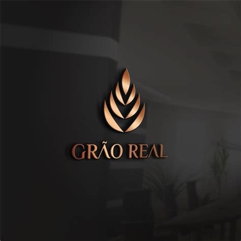 GRÃO REAL Criação de Logo Para Alimentos Bebidas