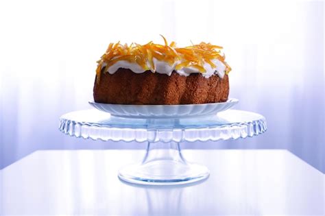 Premium Photo Delicious Citrus Cake On Table