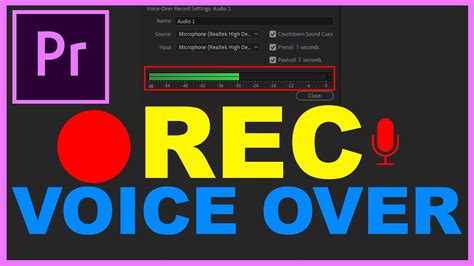 How To Record Voice In Premiere Pro Record Audio In Adobe Premiere Pro