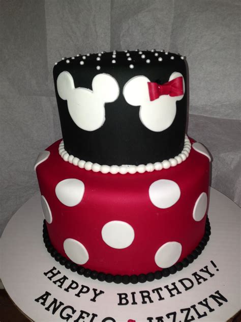 Pin By MICHAELLE MORA On My Creations Mickey And Minnie Cake