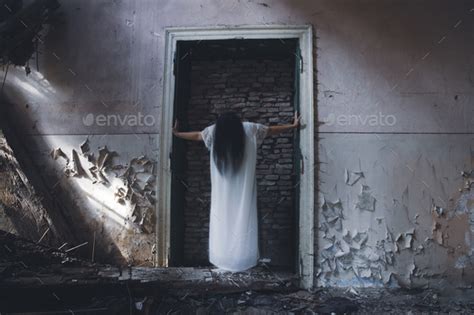 Scary Ghost Woman In Haunted House Stock Photo By Erika8213 PhotoDune