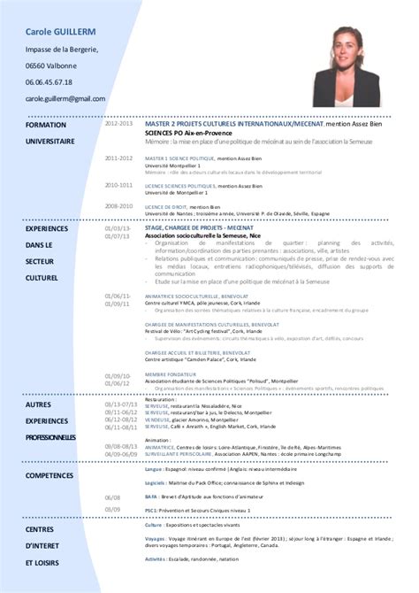 Exemple Cv Animateur Centre De Loisir Laboite Cv Fr