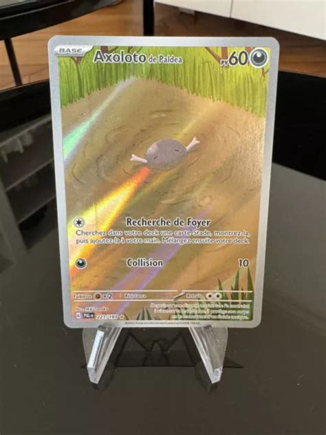 CARTE POKÉMON AXOLOTO de paldea 221 193 Secrète EV Évolution à Paldea