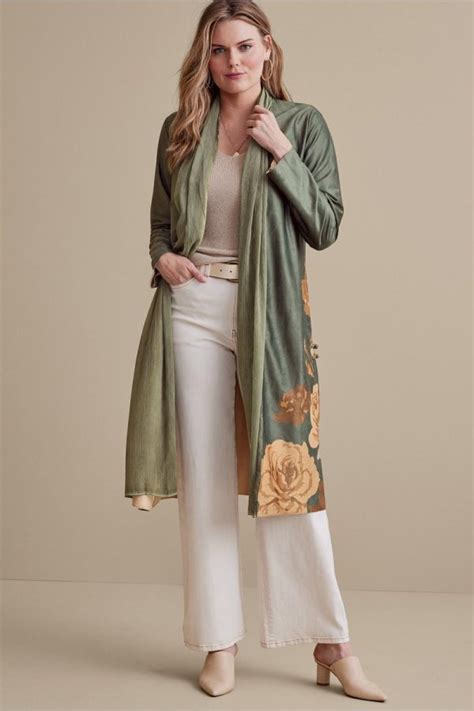 Soft Surroundings Khalia Faux Suede Topper Floral Multi Women Toppers