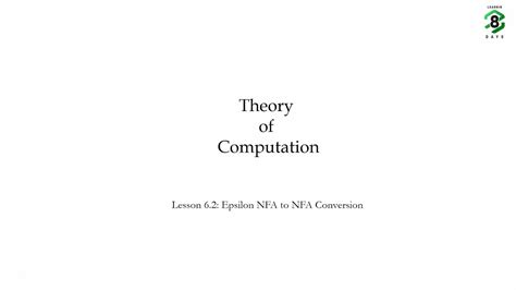 theory of computation epsilon nfa to nfa conversion youtube