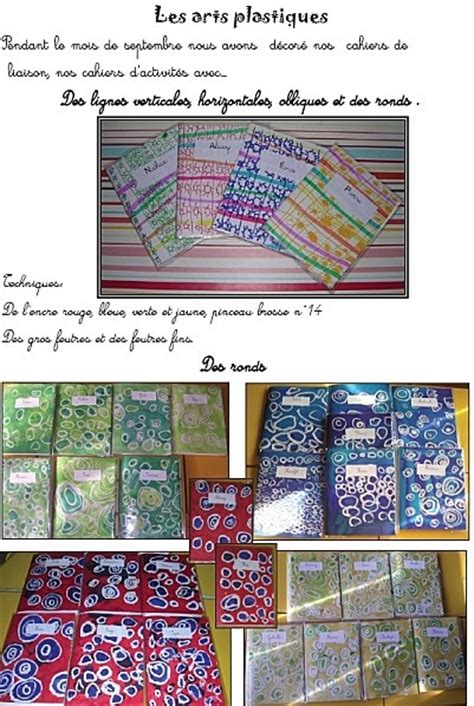 Activités en arts plastiques Septembre Activités pour la Grande