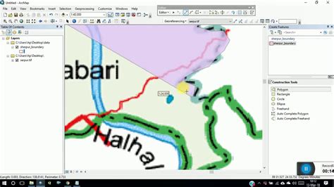georeference an existing map and creating shapefile youtube