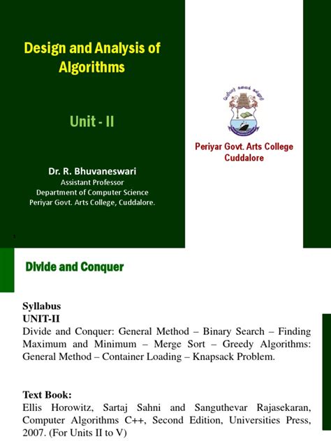 divide and conquer algorithms pdf mathematical optimization computational science