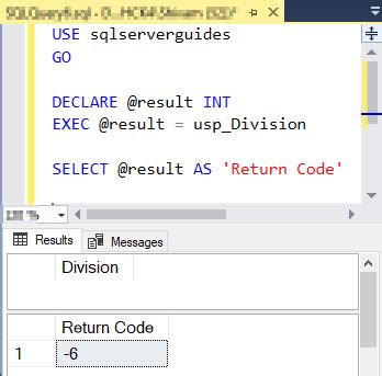 SQL Server Stored Procedure Return Value Complete Guide