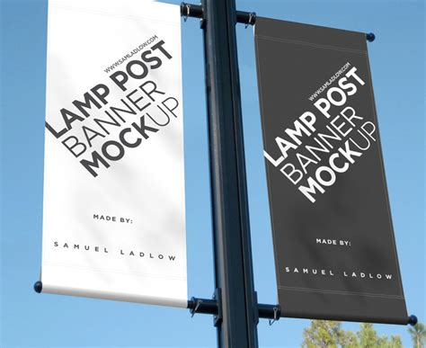 SOPORTE DE BANNER DE LUZ PERMANENTE BANNER POSTE Banners