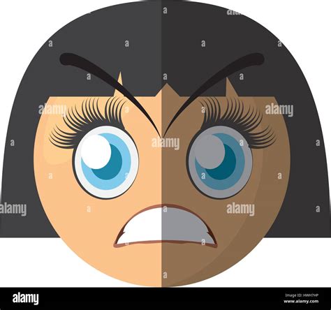 Angry Emoticon Cartoon Design Stock Vector Image And Art Alamy
