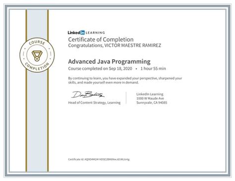 java cert completion for victor maestre ramirez ppt