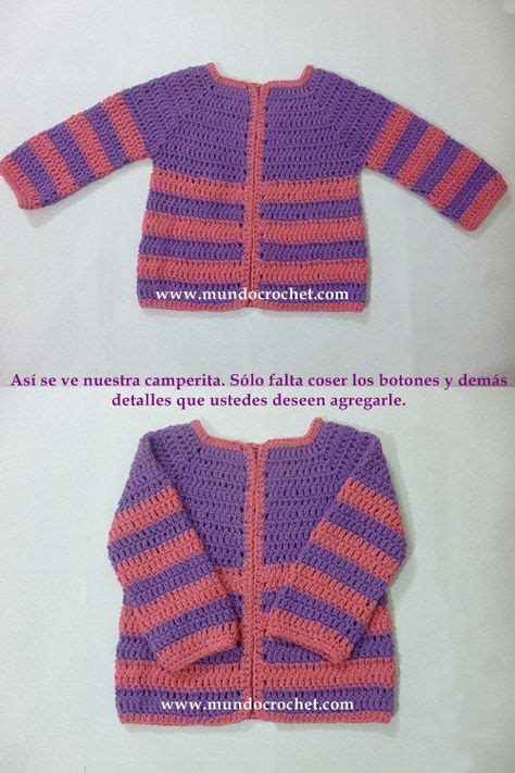 Como Tejer Un Saco Campera Cardigan O Chambrita A Crochet O Ganchillo