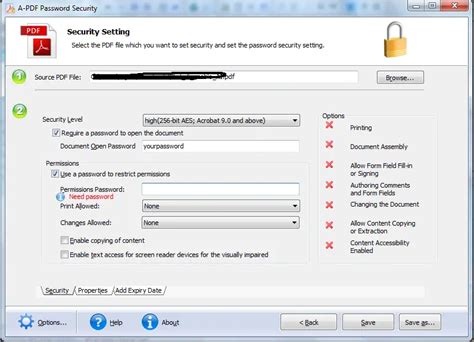 a pdf for encryption and decryption