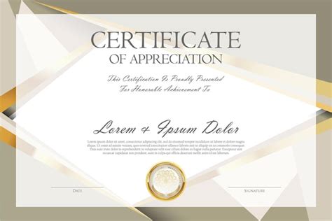 Vector de diseño vintage retro certificado o diploma Vector Premium