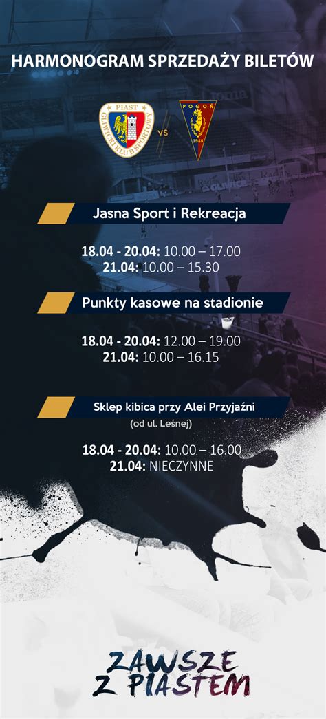 Harmonogram sprzedaży biletów na mecz z Pogonią Szczecin Newsy