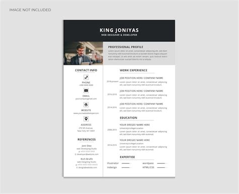 Premium Vector Professional Cv Resume Template Design