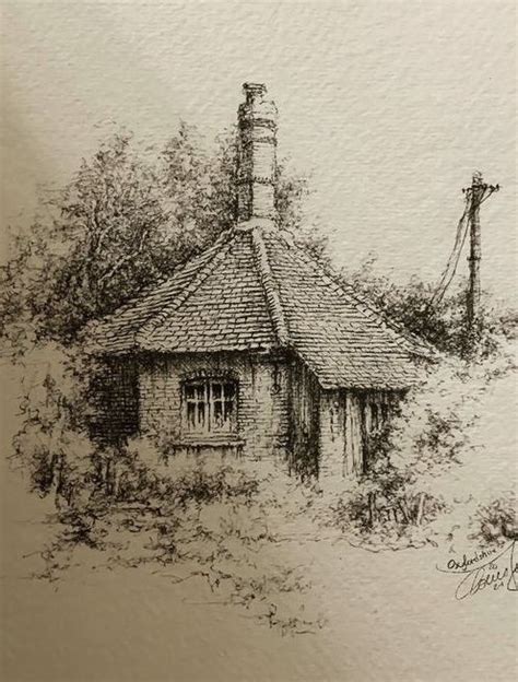 Landscape Pencil Drawings Pen Art Drawings Nature Art Drawings Hand