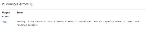 how to find pages with js errors