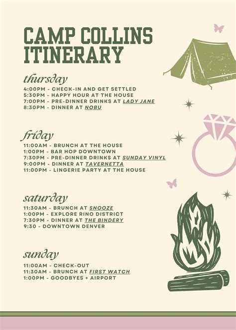 Camp Bachelorette Invite Boho Bachelorette Decor Girl Scout