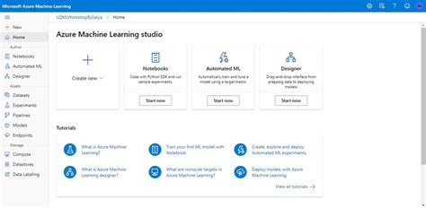 Azure Machine Learning Studio