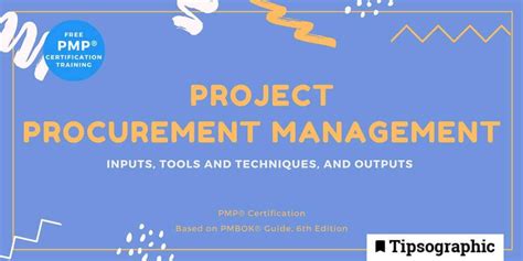 Project Management Inputs Tools Outputs Chart