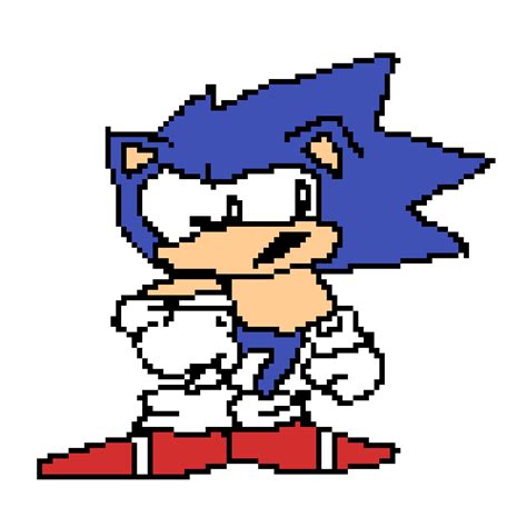 Pixilart Classic Sonic Talking By Bubba Boi