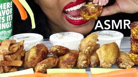 WINGSTOP CHICKEN WINGS MUKBANG ASMR Eating Sounds NO TALKING YouTube