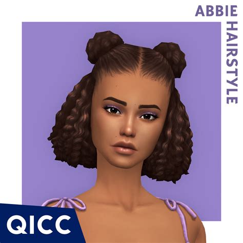 Qicc Abbie Hair Files The Sims 4 Create A Sim Curseforge