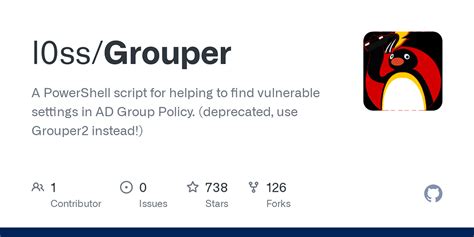 grouper a powershell script to find vulnerable settings in ad group policy security