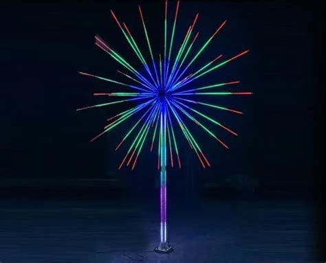 Large Outdoor Decorative LED Firework Lights YanDecor Outdoor