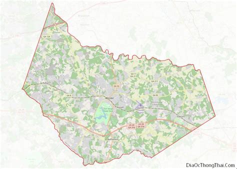 Map Of Barrow County Georgia Thong Thai Real