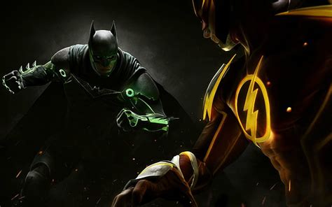 Injustice Dc Comics Video Games Batman The Flash Hd Wallpaper