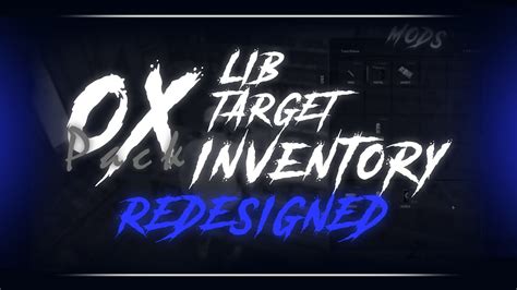 PACK Ox Lib Ox Target Ox Inventory Redesigned 6 Zmods YouTube