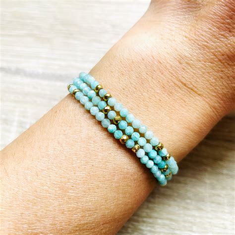 Collier En Romy Amazonite Bleu Vert Nature D Couvertes