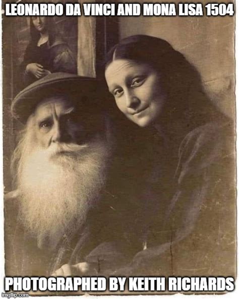 Leonardo Da Vinci And Mona Lisa Photographed By Keith Richards