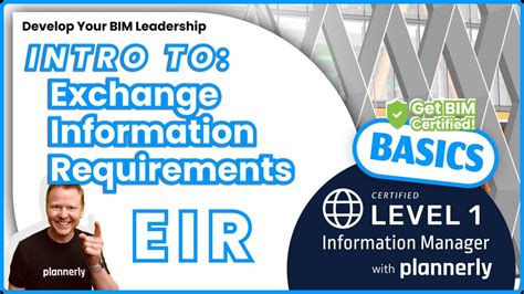 Introduction To Creating Exchange Information Requirements EIR With