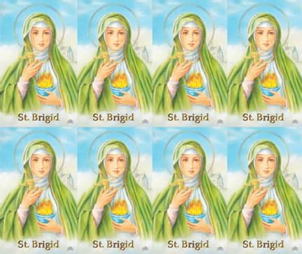 St Brigid Prayer Cards Up