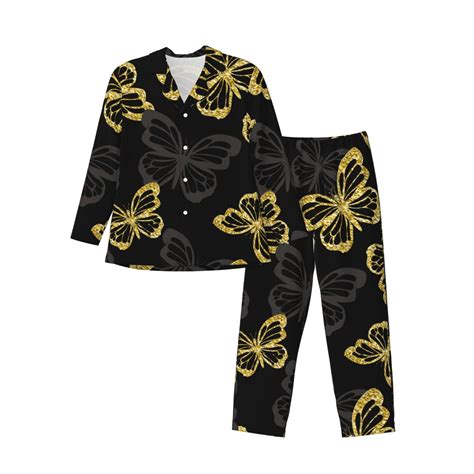 Bingfone Men S Pajama Set 2 Piece Loungewear Pjs Long Sleeve With