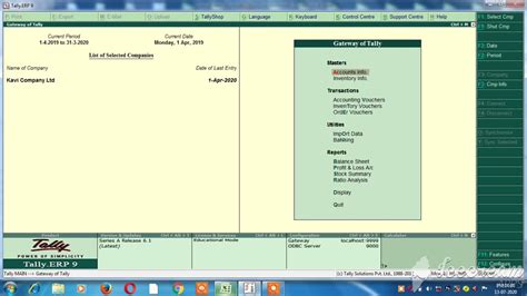 How To Create Budget In Tally Erp9 YouTube