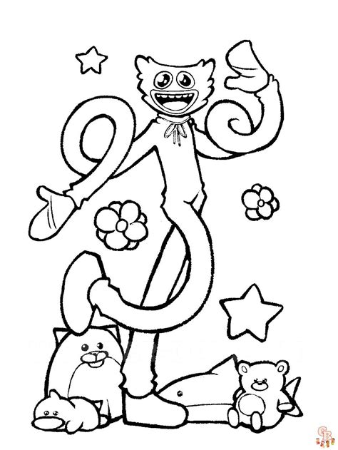 Ausmalbilder Huggy Wuggy Kreativer Spaß für Kleinen