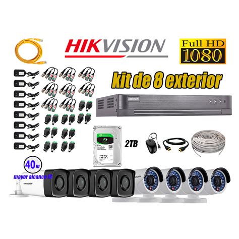 Ripley Hikvision C Maras De Seguridad Kit Exterior Full Hd P