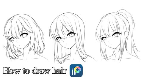 Tutorial How To Draw Hair With IbisPaint X YouTube