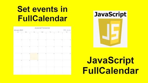 03 How To Create Events In JavaScript FullCalendar With Source Code