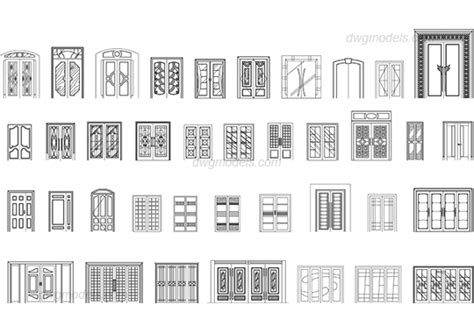 Door And Windows Details Cad Design Free Cad Blocks