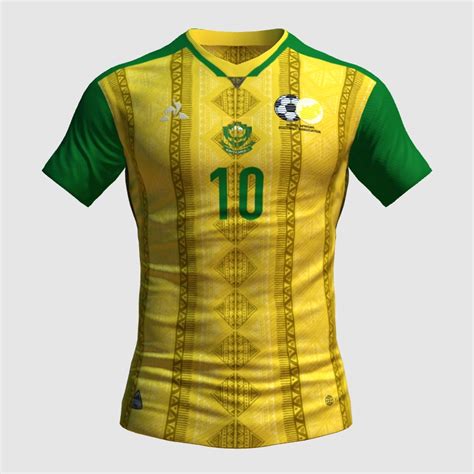 South Africa Afcon Home Kit Fifa Kit Creator Showcase